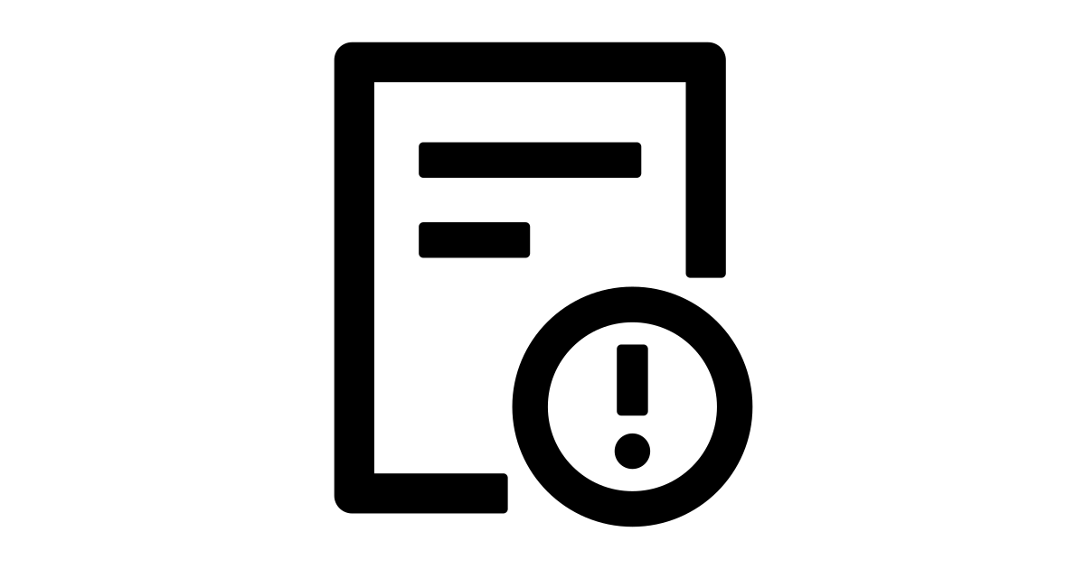 Exception free vector icon - Iconbolt