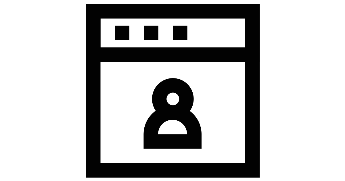 Account website free vector icon - Iconbolt