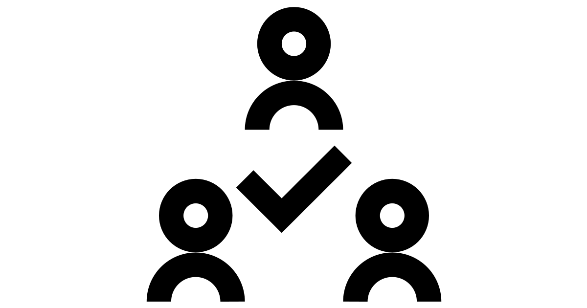 Accounts confirm checkmark account user people hierarchy leadership ...