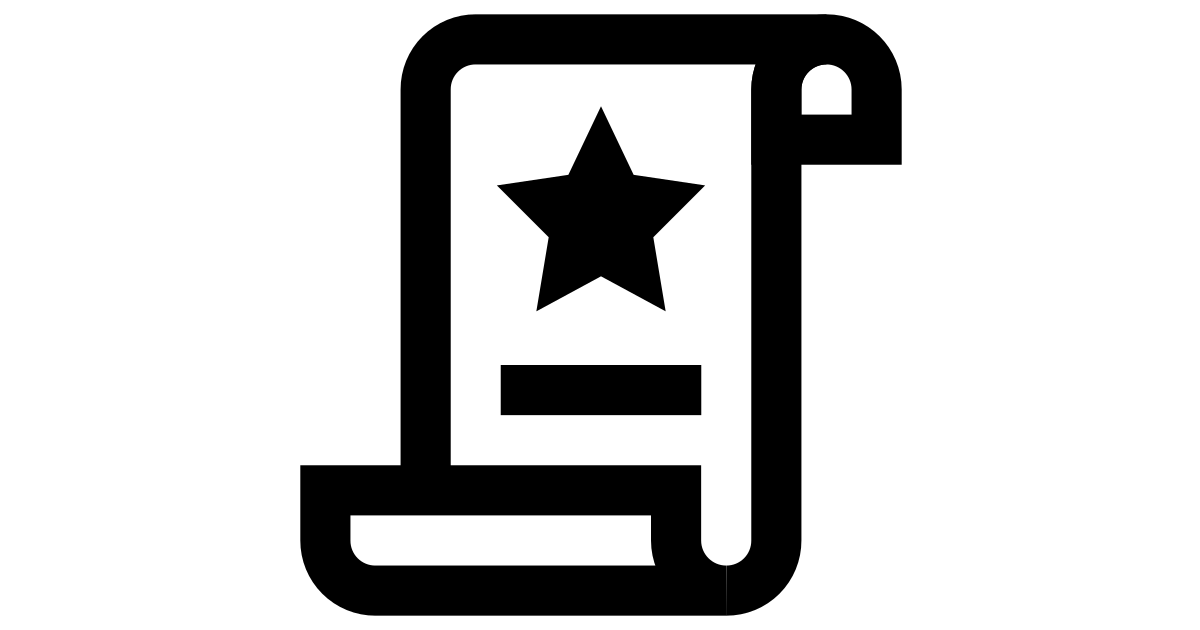 Achievements document file paper page star achievement accomplishment ...