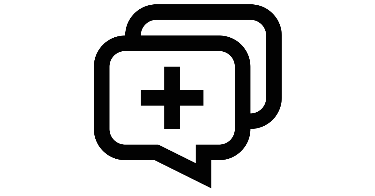 Add chats free vector icon - Iconbolt