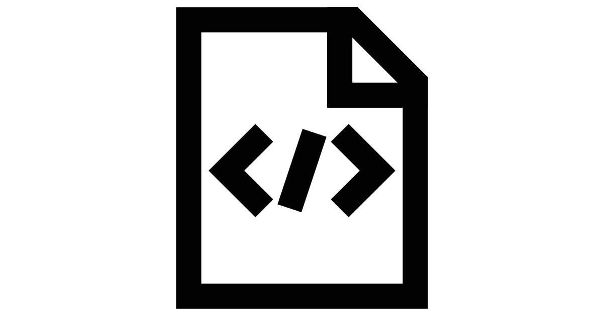 Coding File Free Vector Icon Iconbolt