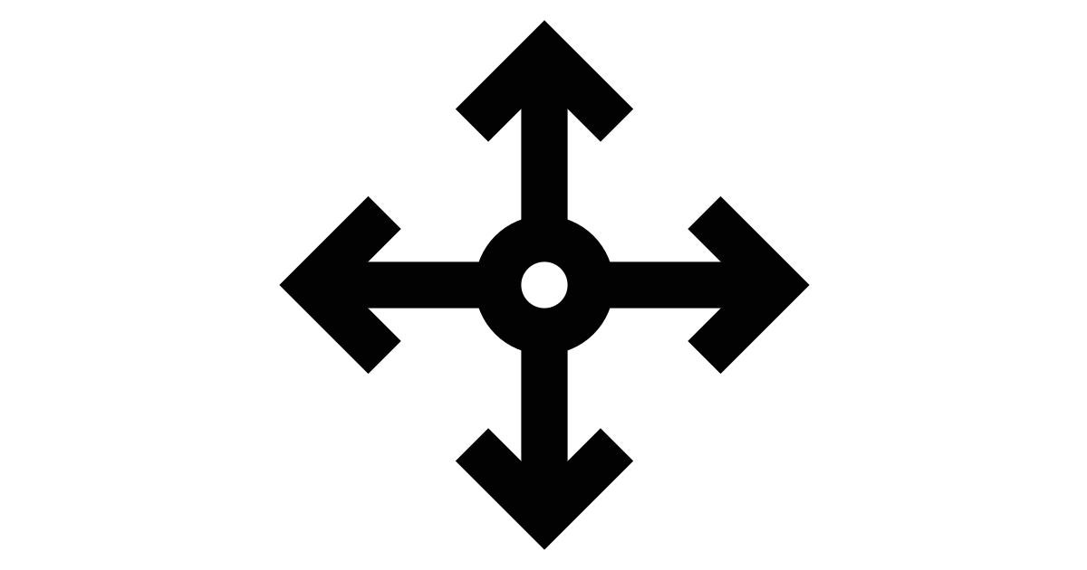 Move arrows free vector icon - Iconbolt