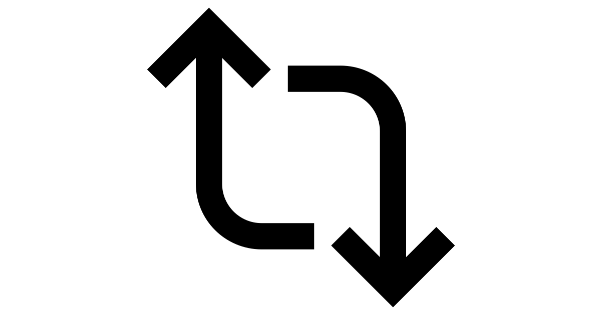 Navigation movement move arrow direction pointer tranfer replay free vector icon - Iconbolt