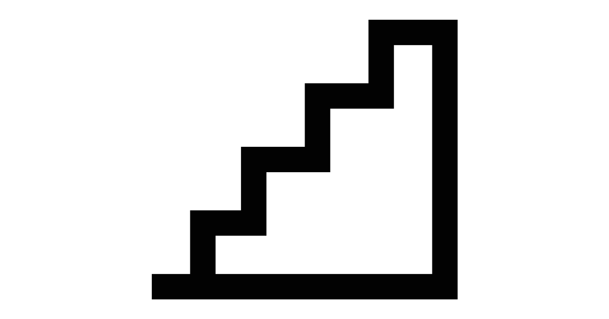 Stairs up down free vector icon - Iconbolt
