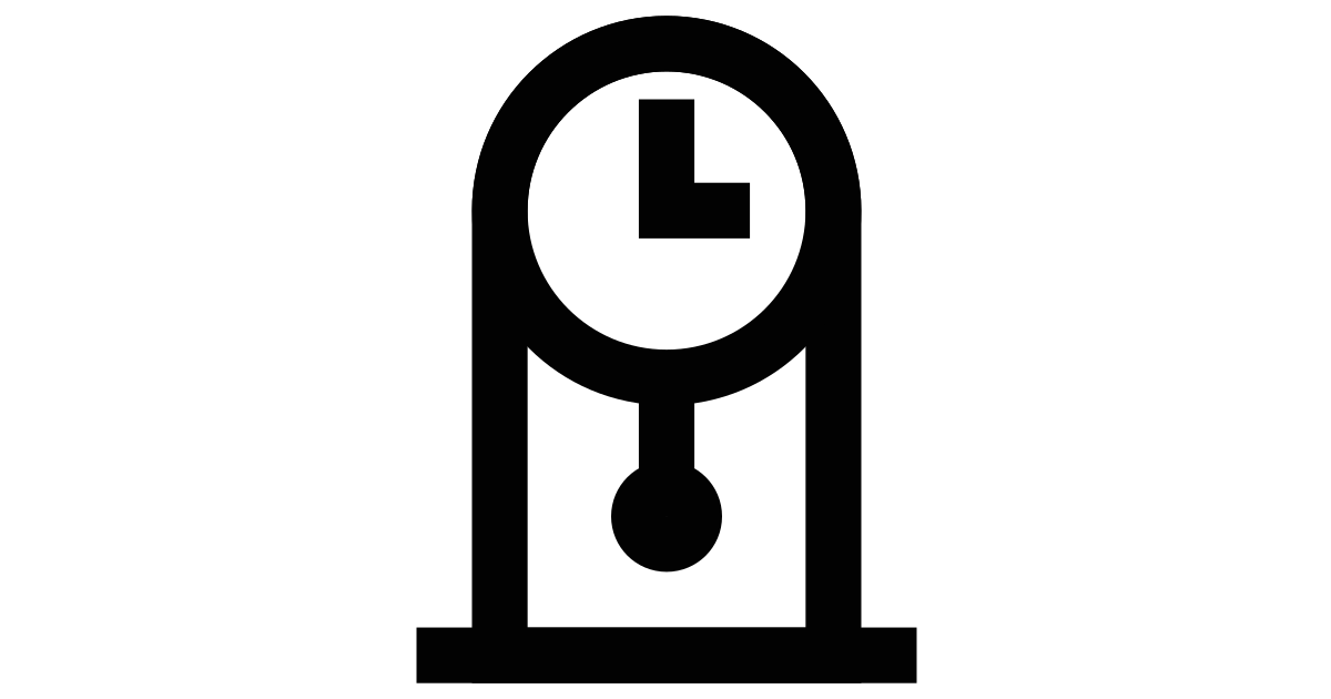 Standing clock free vector icon - Iconbolt