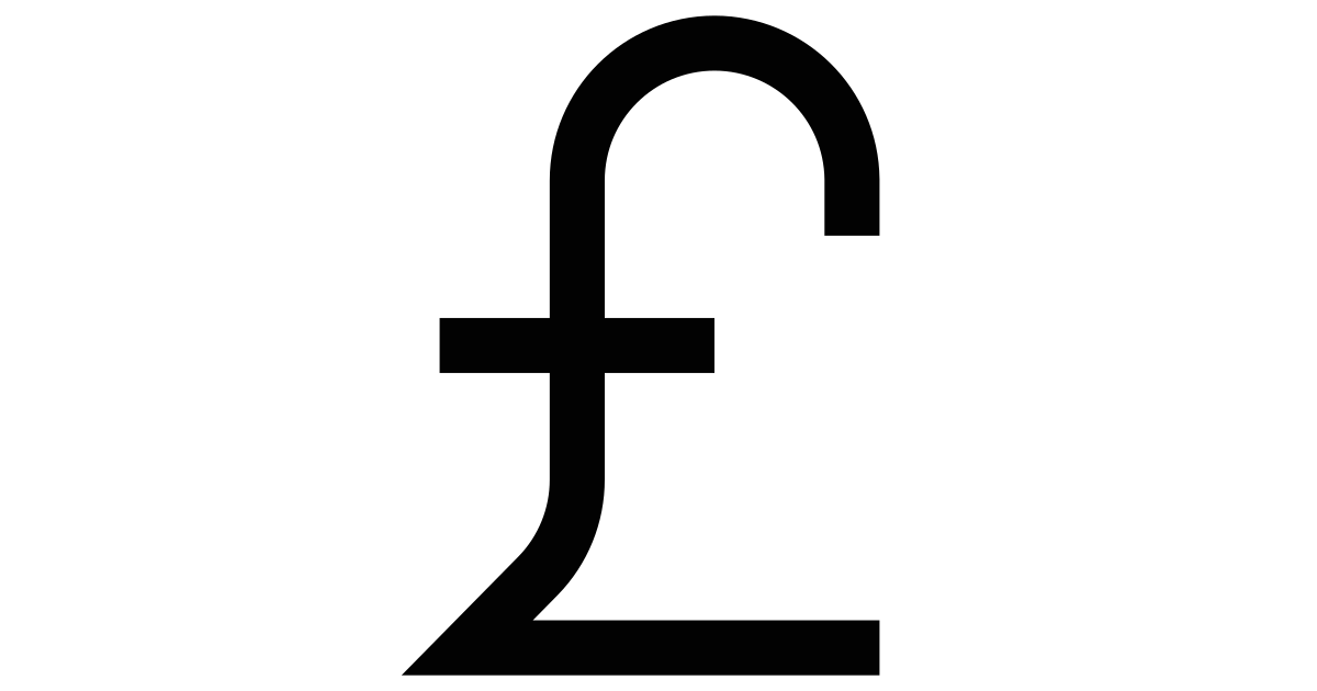 Sterling sign free vector icon - Iconbolt