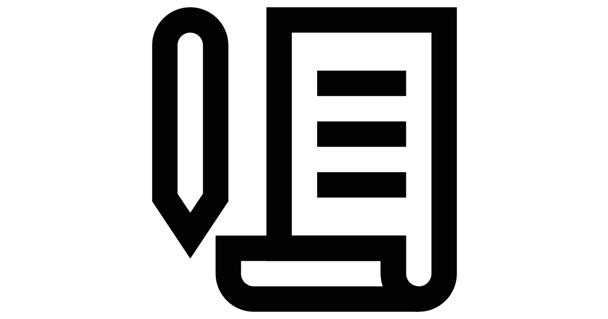 Write paper free vector icon - Iconbolt