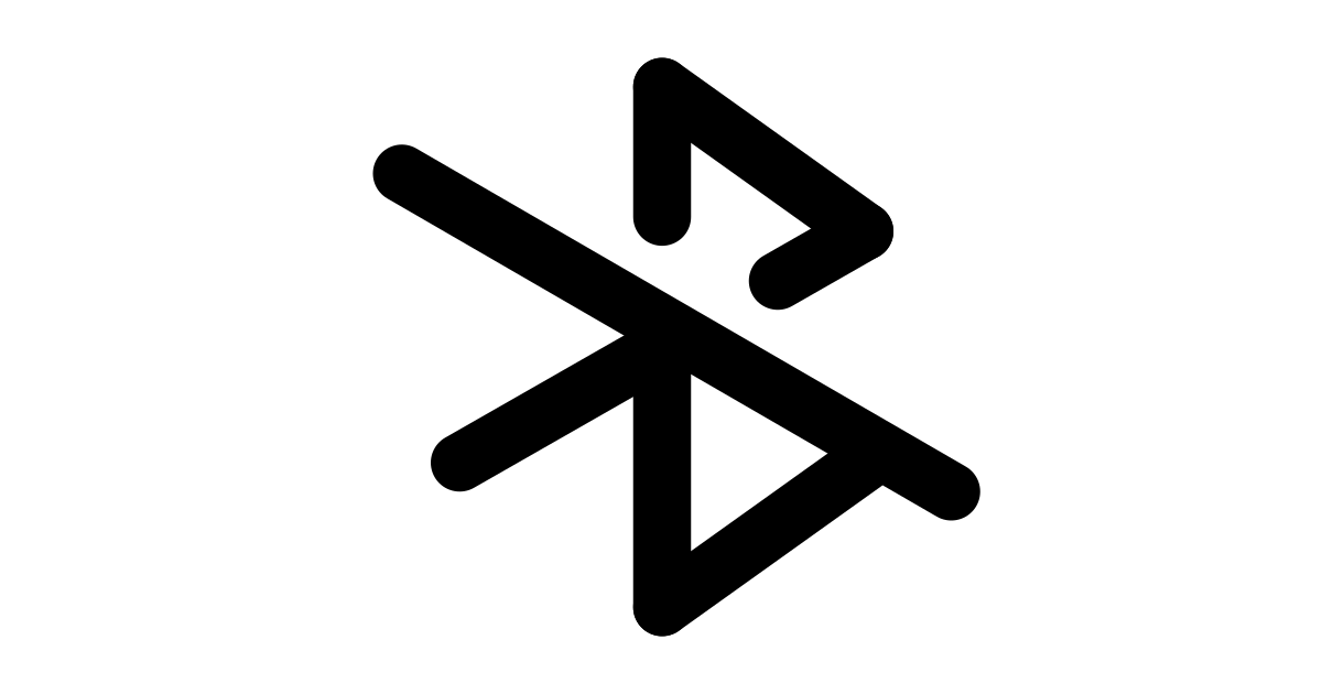 Bluetooth off free vector icon - Iconbolt