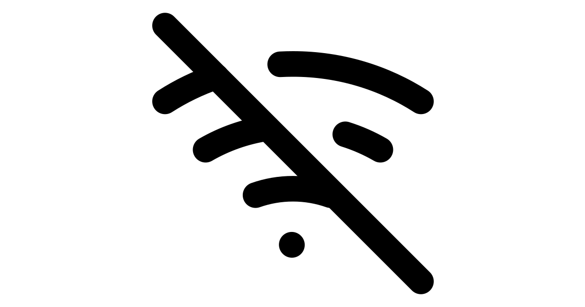 Wifi off connection free vector icon - Iconbolt