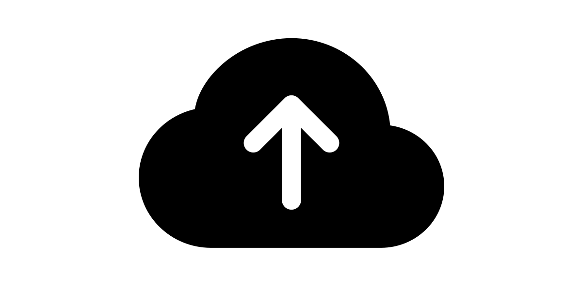 Cloud arrow up fill free vector icon - Iconbolt
