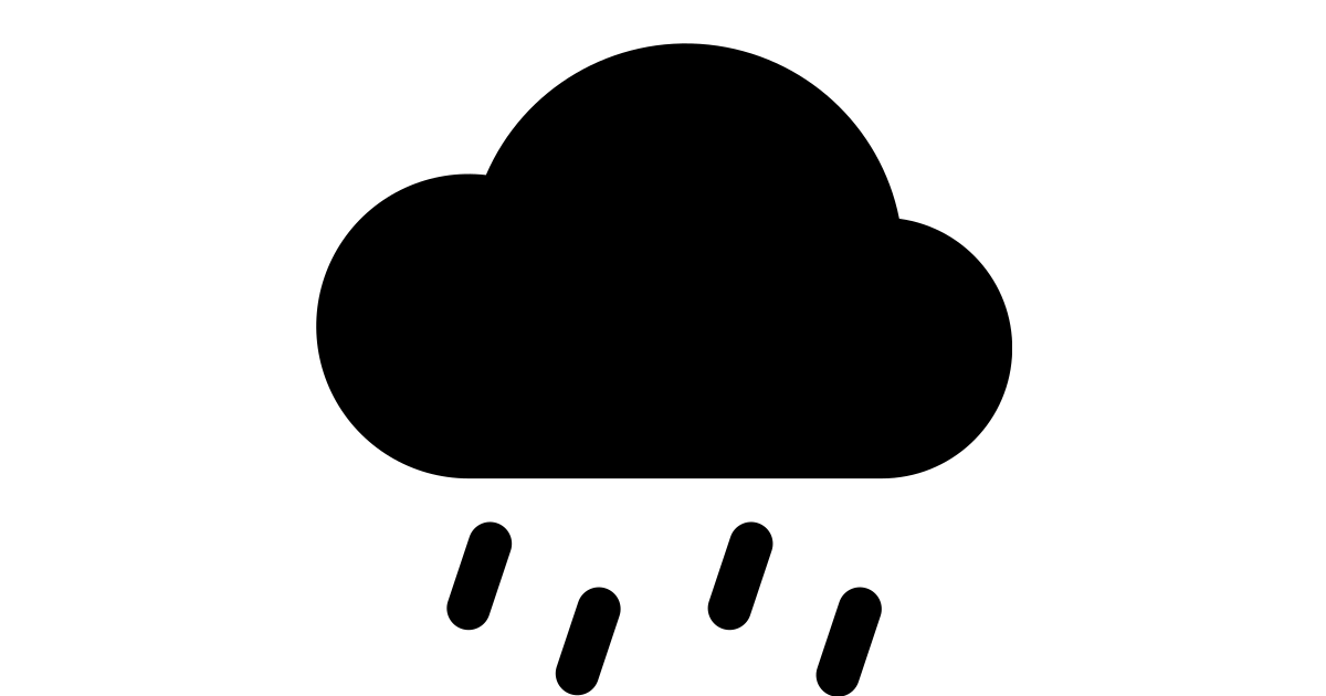 Cloud drizzle fill free vector icon - Iconbolt