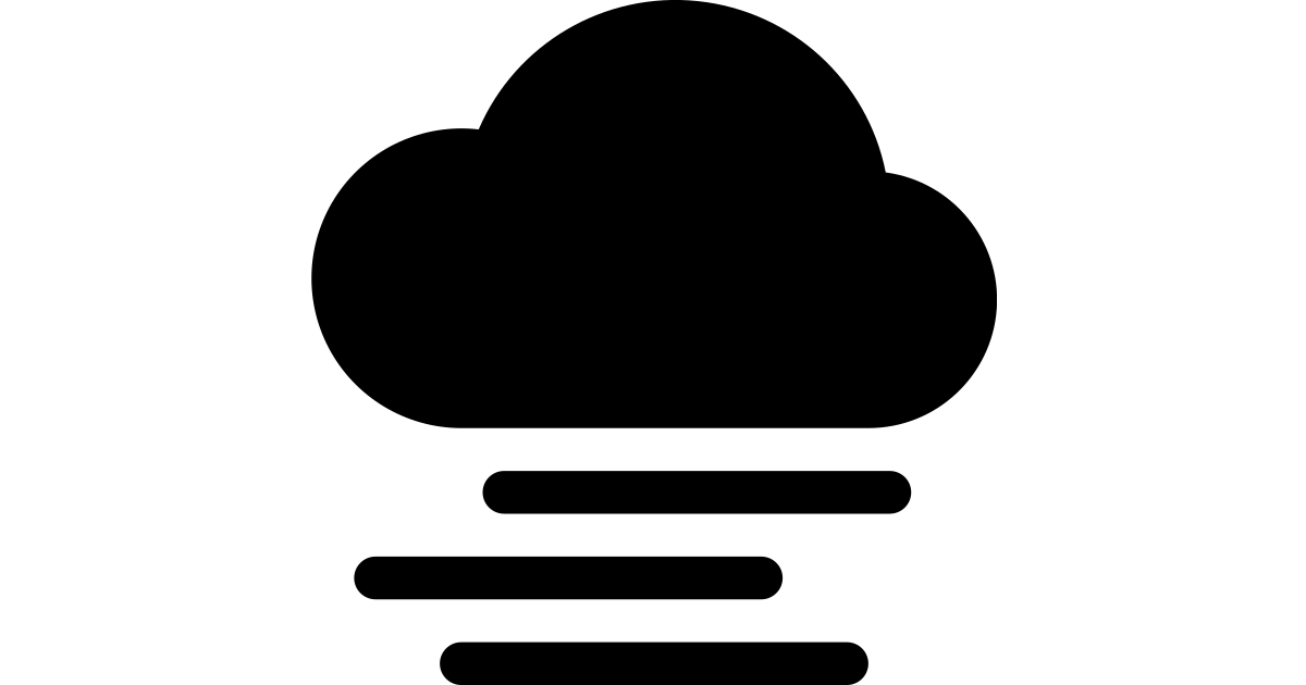 Cloud haze fill free vector icon - Iconbolt