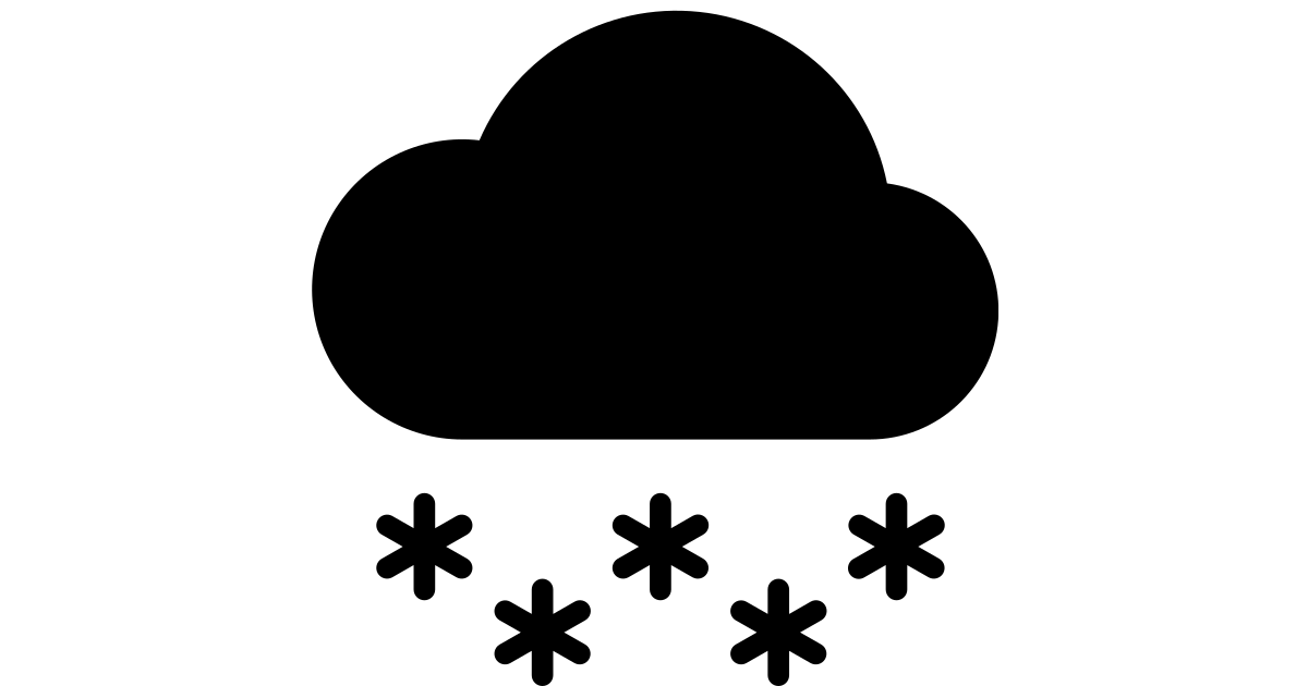 Cloud snow fill free vector icon - Iconbolt