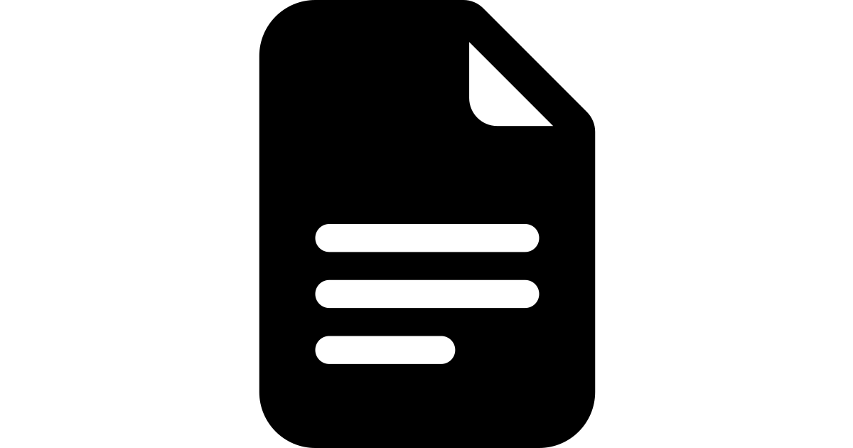 File earmark text fill free vector icon - Iconbolt