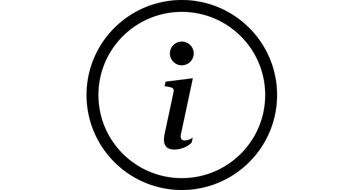 Info circle free vector icon - Iconbolt