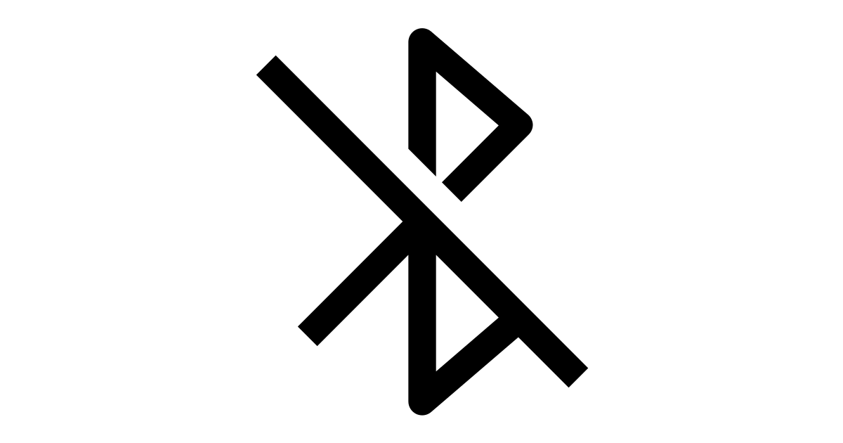 Bluetooth off free vector icon - Iconbolt