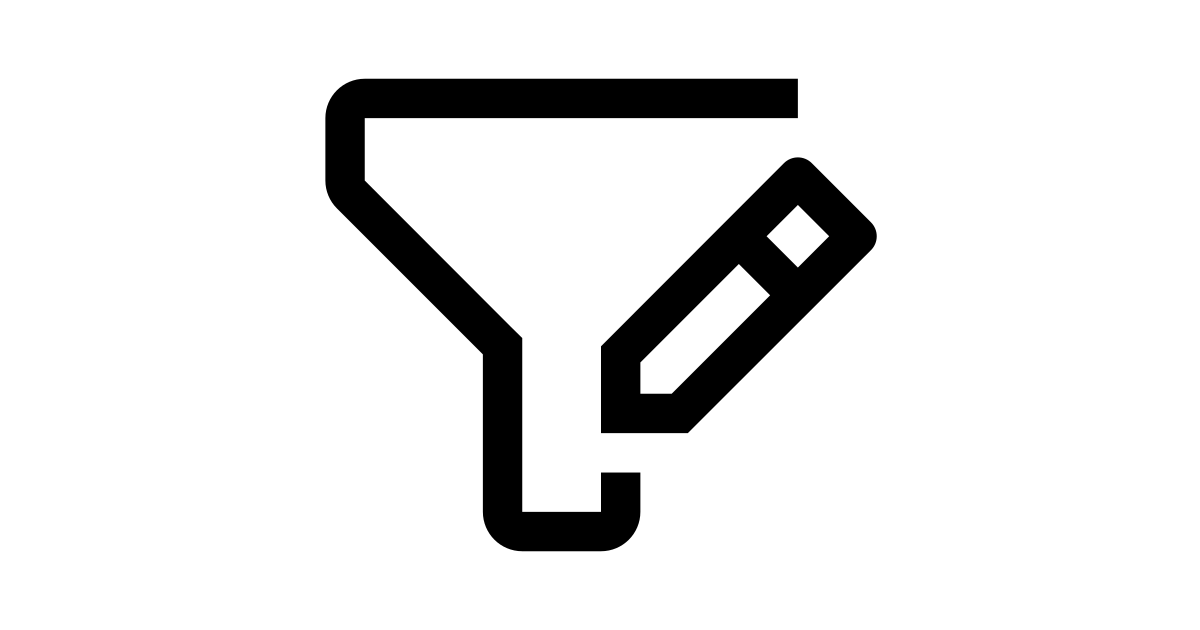 Edit filter free vector icon - Iconbolt