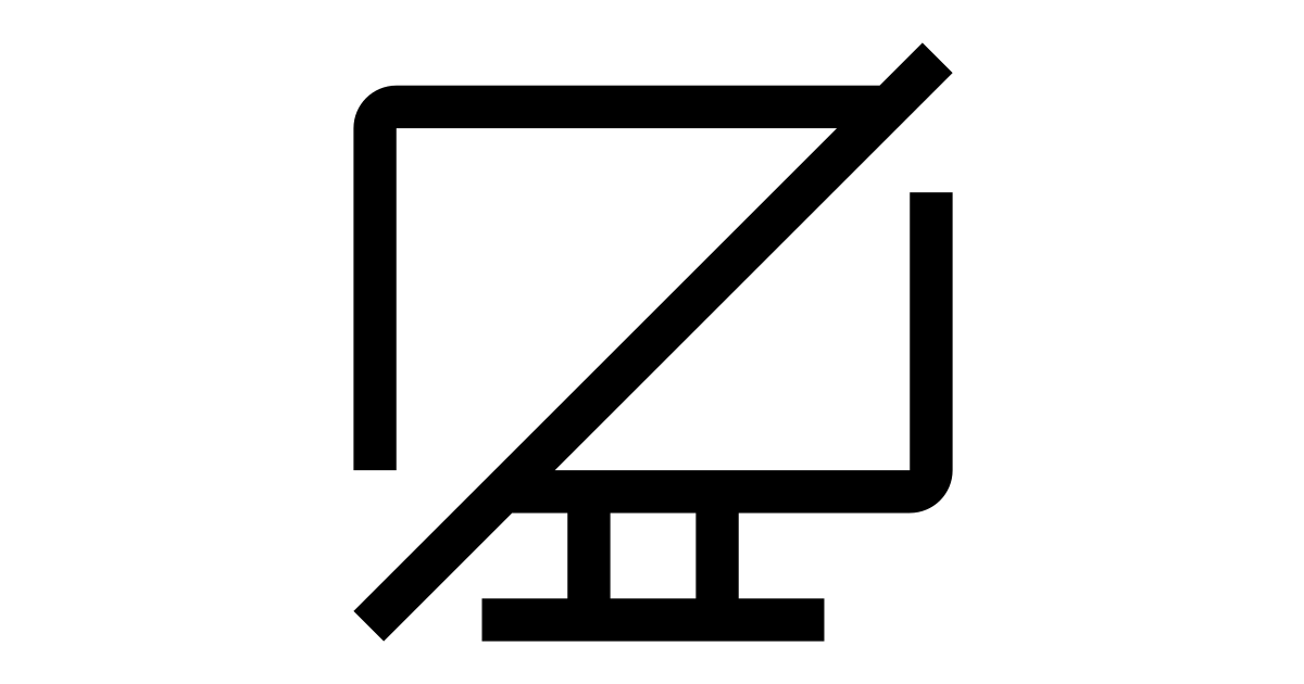 Screen off free vector icon - Iconbolt
