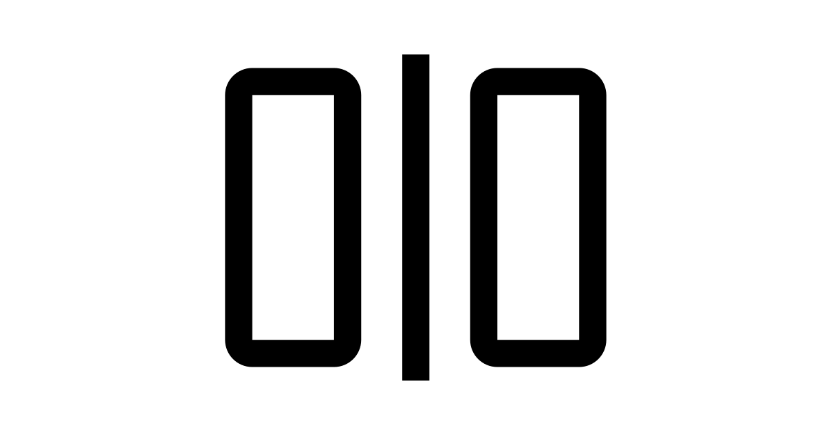 Split screen free vector icon - Iconbolt