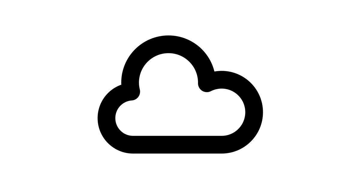 Cloud free vector icon - Iconbolt