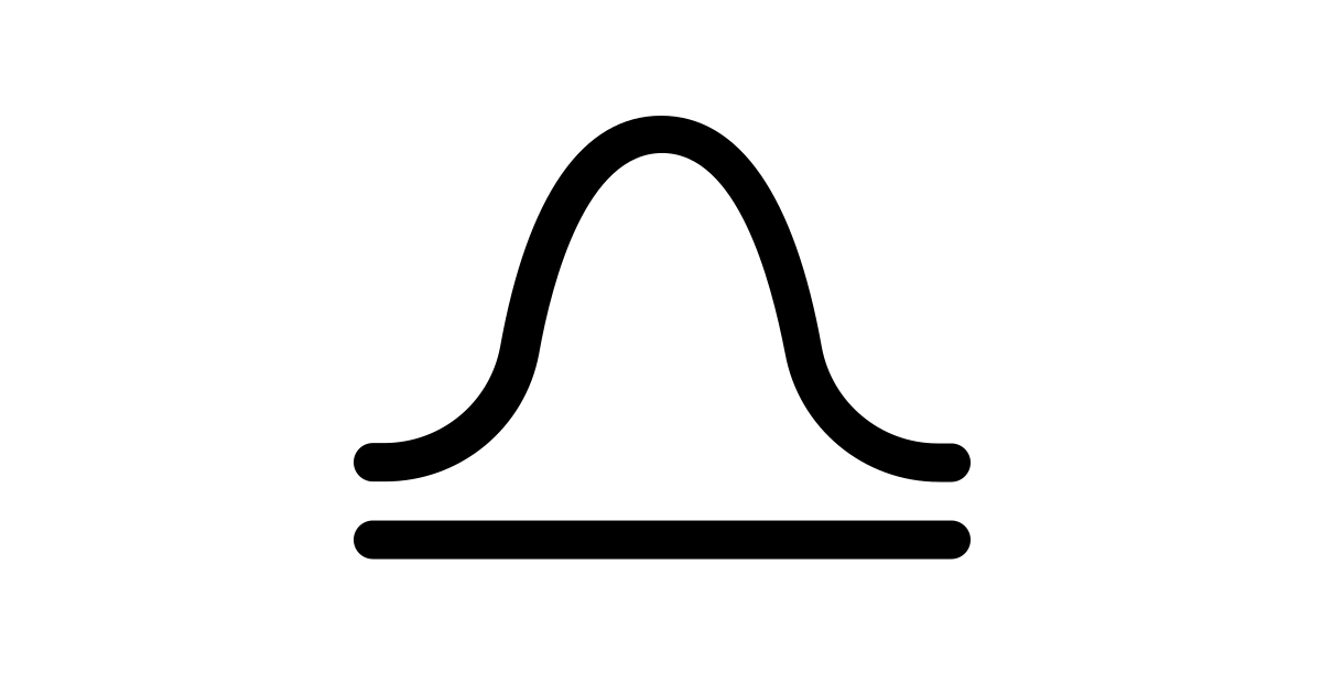 Bell curve free vector icon - Iconbolt