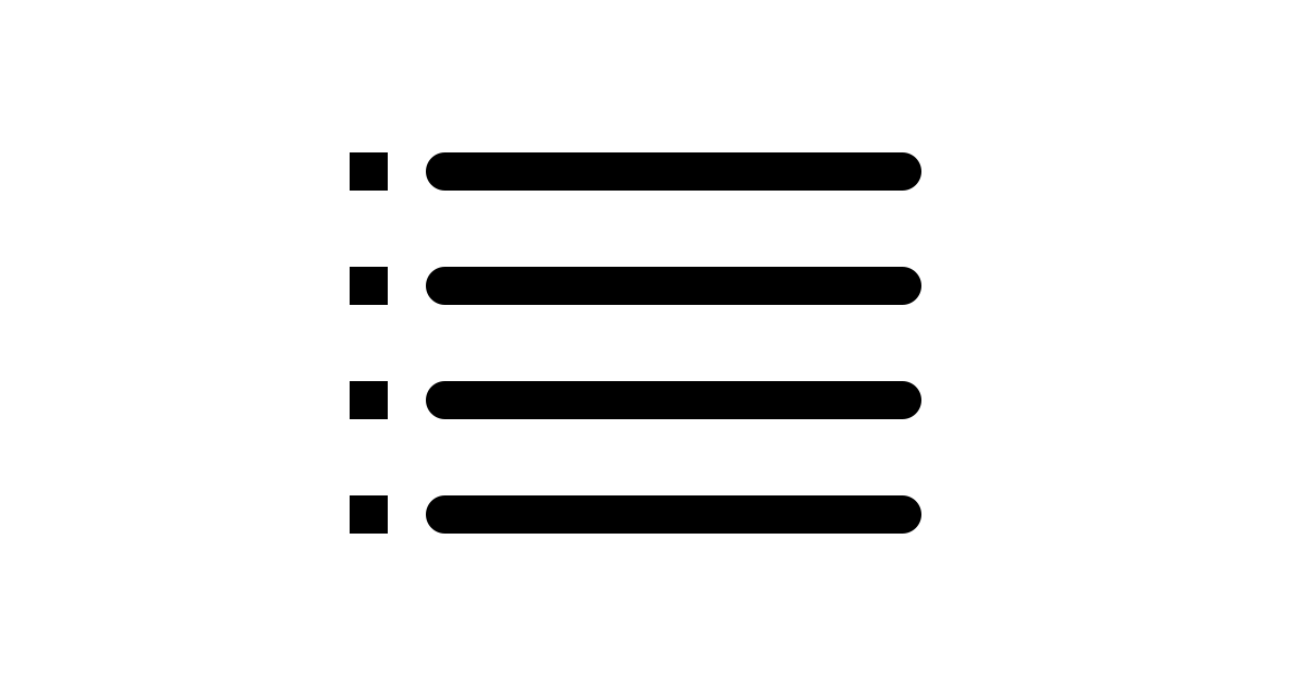 View list free vector icon - Iconbolt