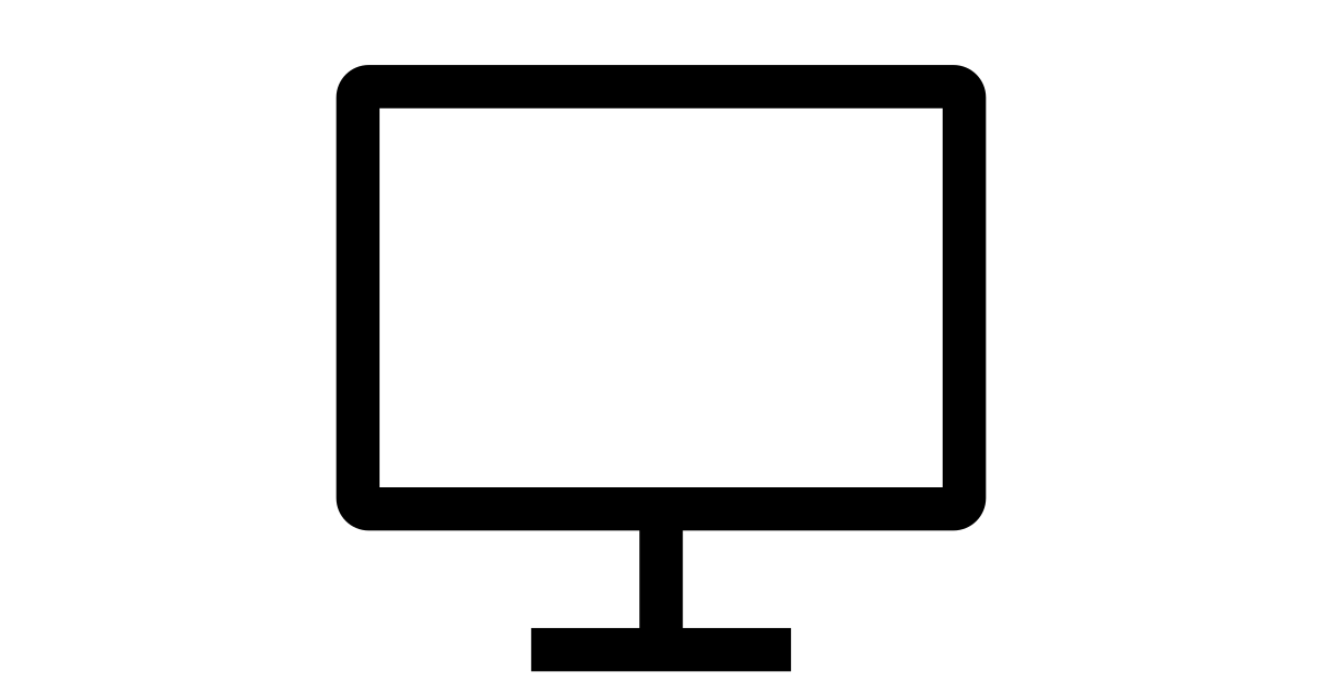 Screen desktop free vector icon - Iconbolt