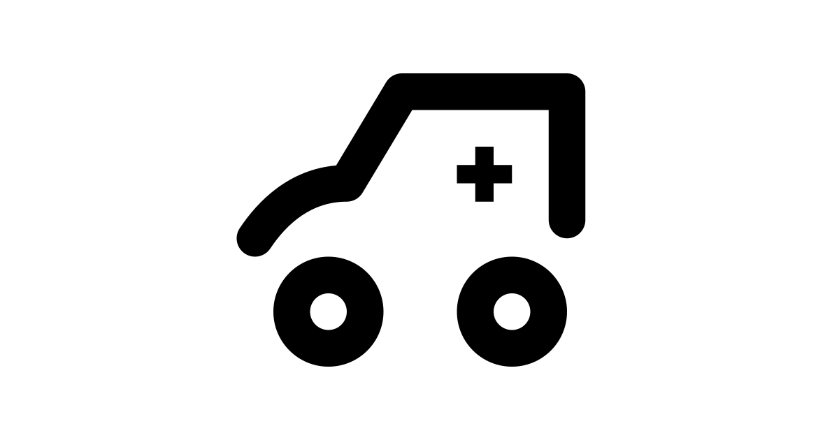 Medical car free vector icon - Iconbolt