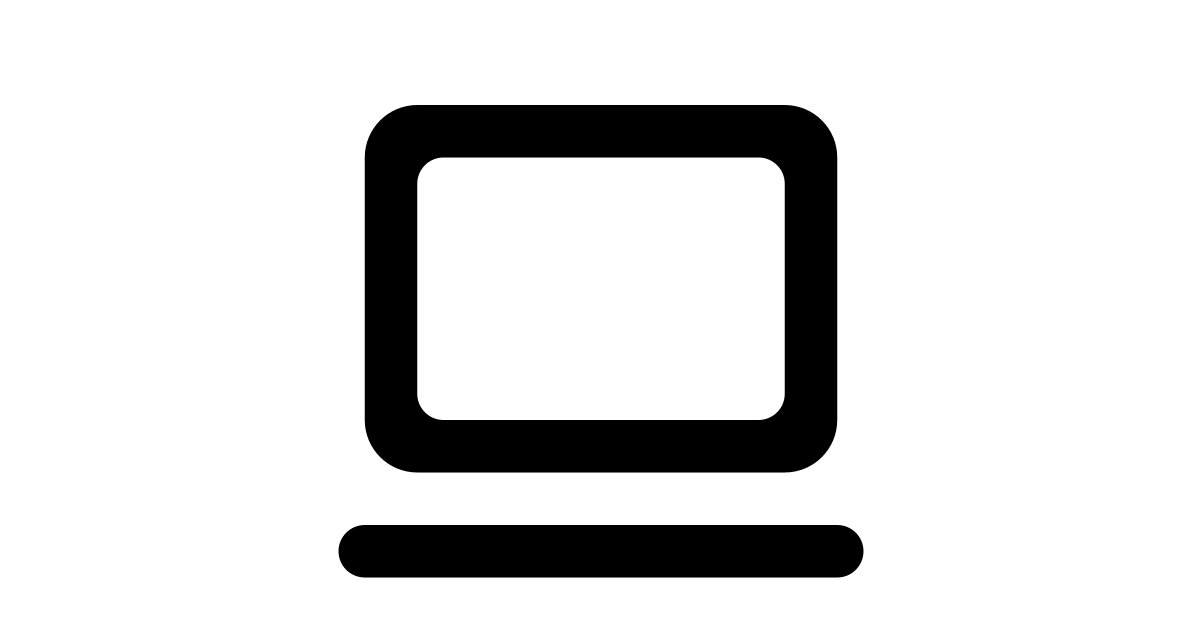 Desktop free vector icon - Iconbolt