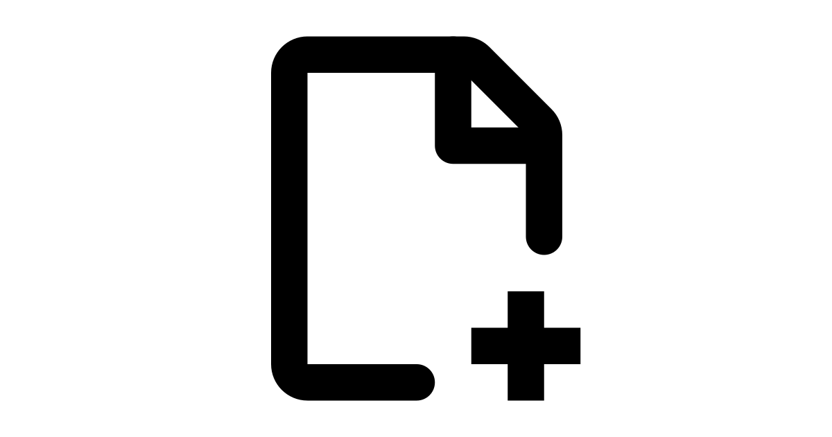 Blank add free vector icon - Iconbolt