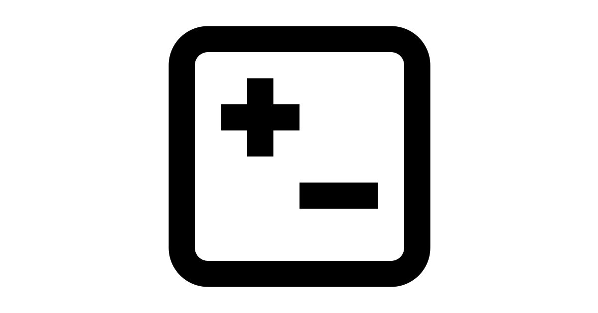 Calculator mini free vector icon - Iconbolt