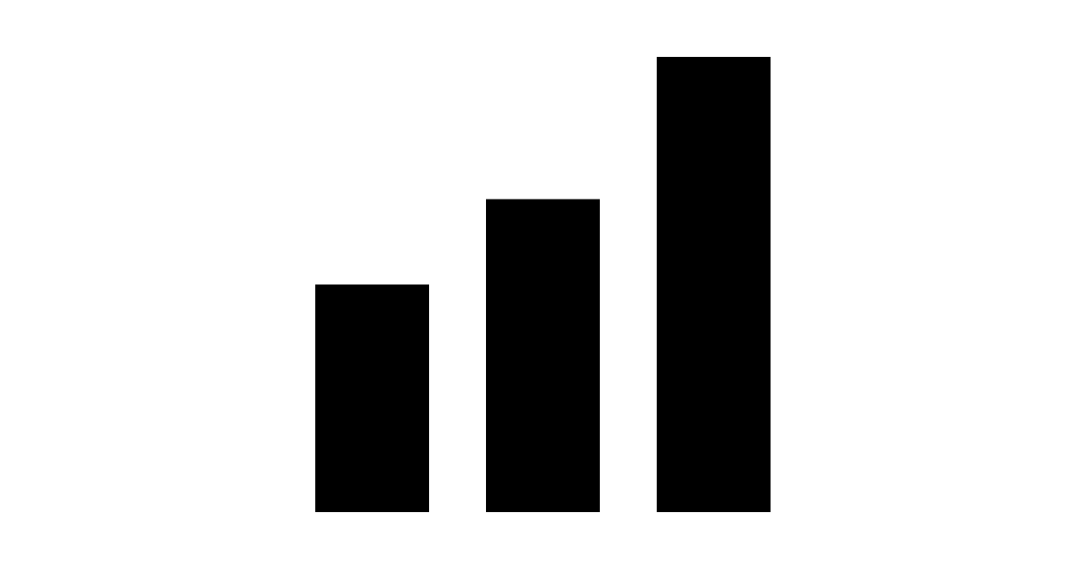 Chart bar free vector icon - Iconbolt