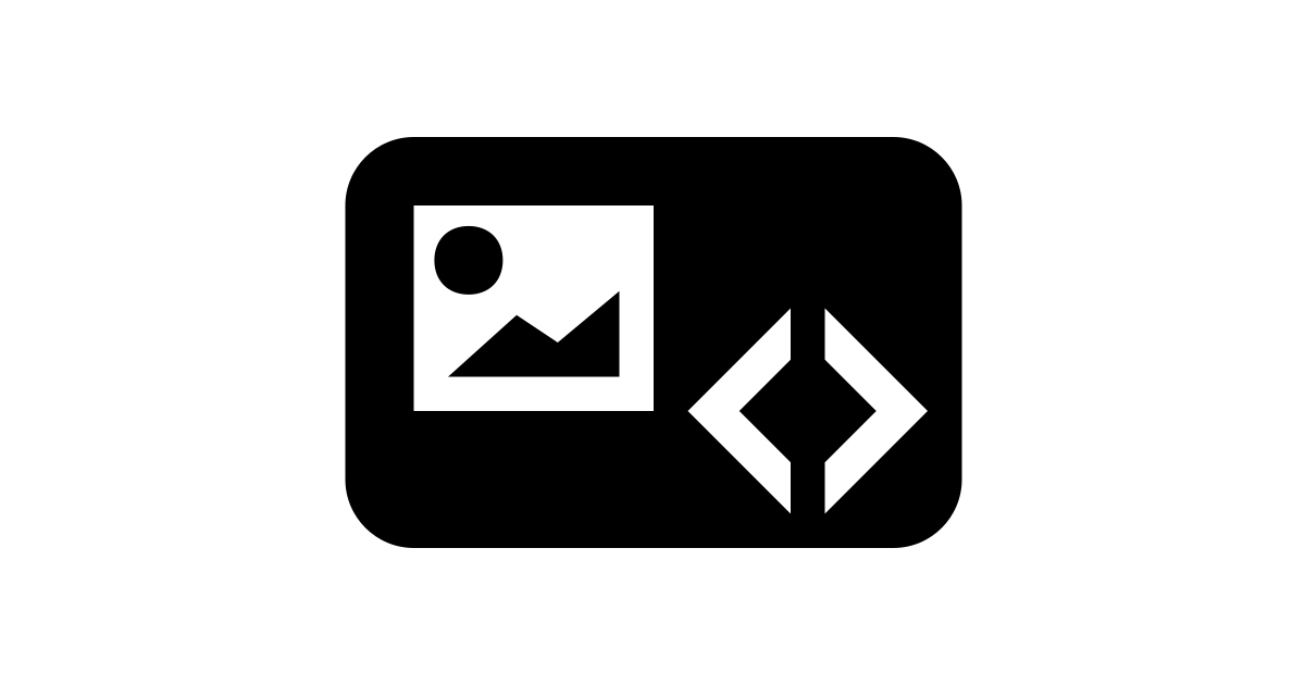 Embed photo free vector icon - Iconbolt