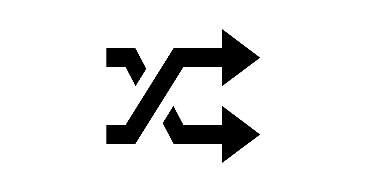 Randomize free vector icon - Iconbolt