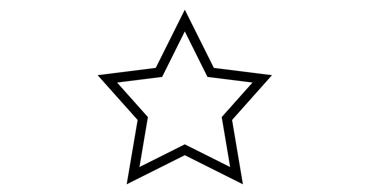 Star empty free vector icon - Iconbolt