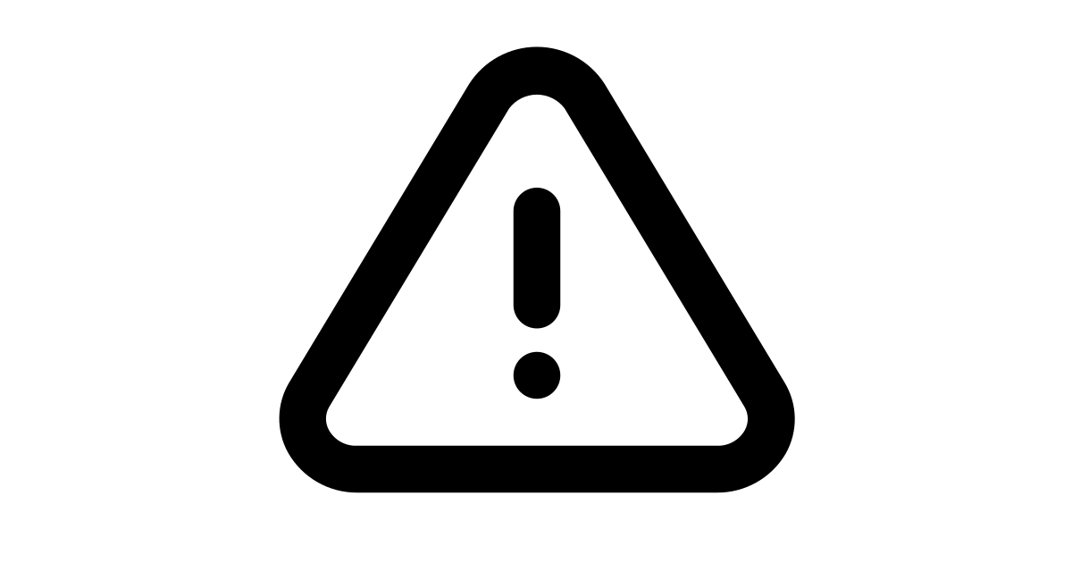 Alert triangle free vector icon - Iconbolt