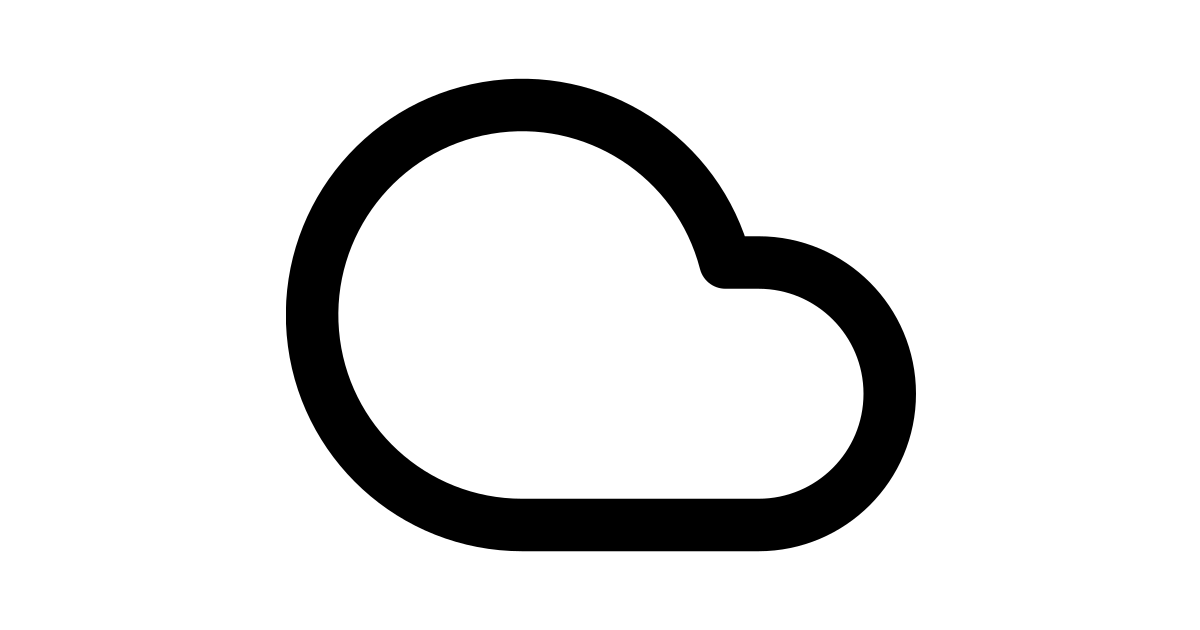Cloud free vector icon - Iconbolt