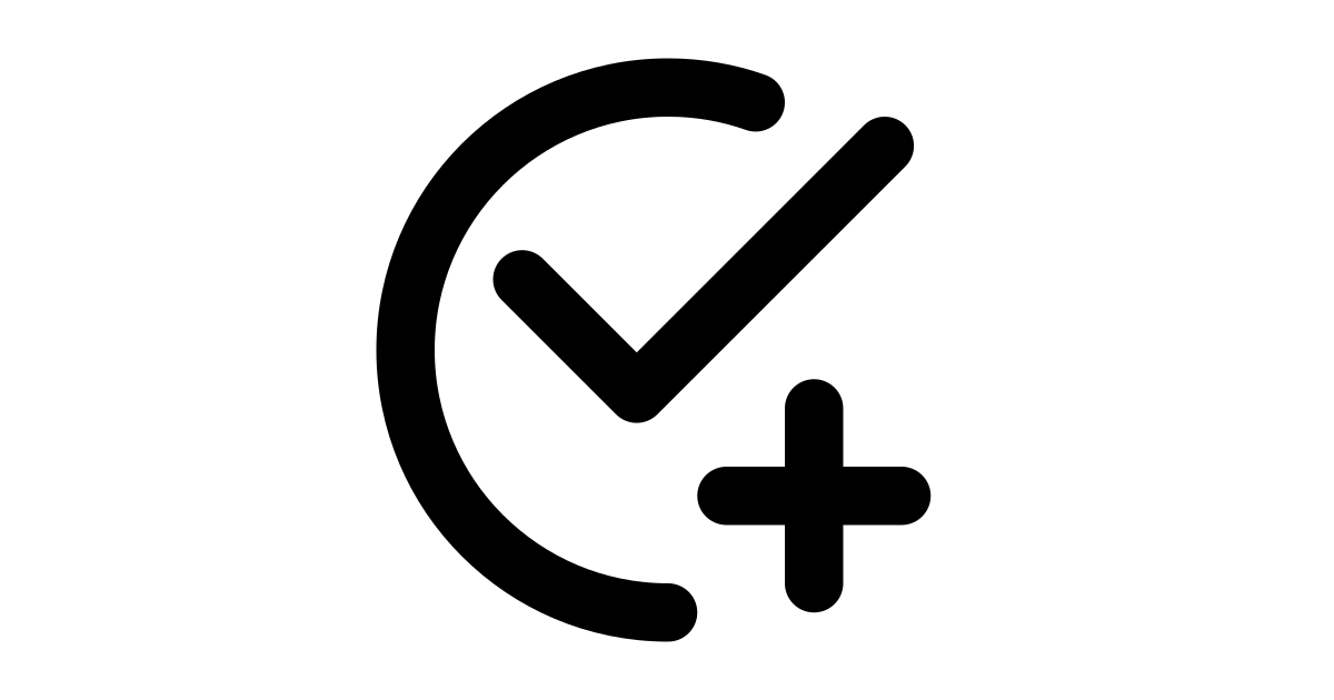 Check plus circle free vector icon - Iconbolt