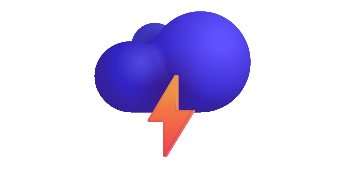 Cloud with lightning free vector icon - Iconbolt