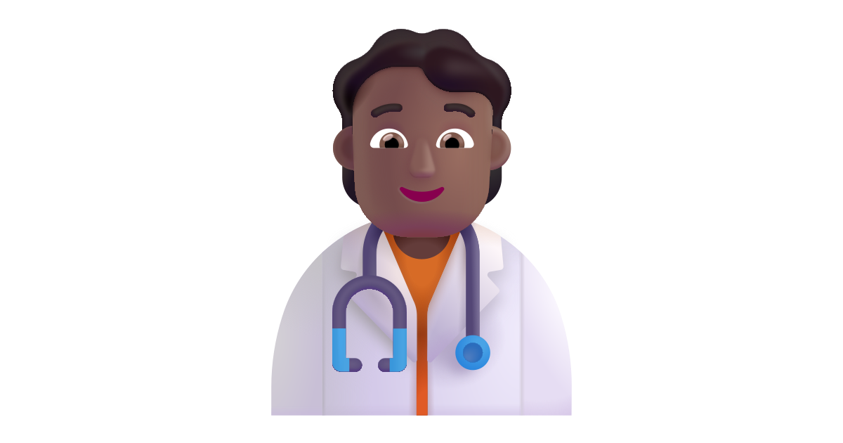 Health worker medium dark free vector icon - Iconbolt