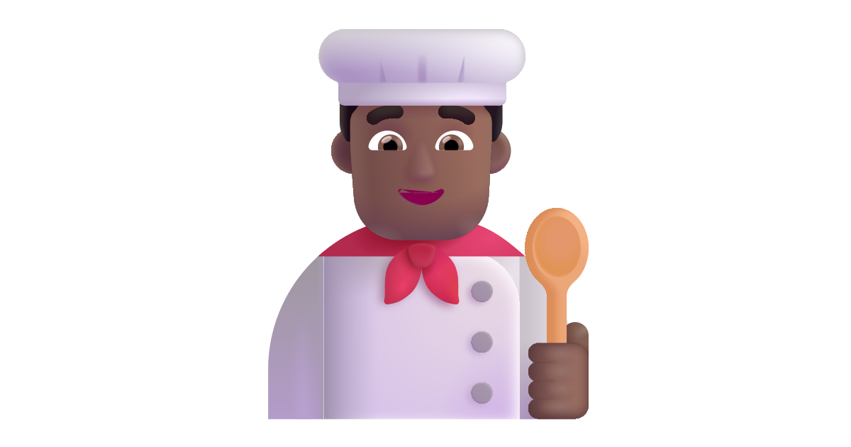 Man cook medium dark free vector icon - Iconbolt