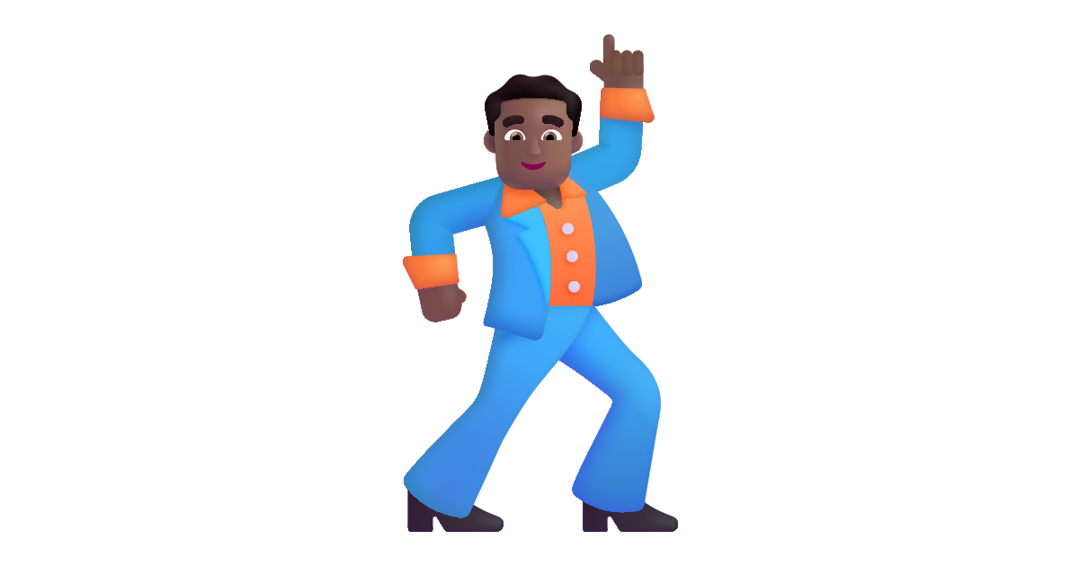 Man dancing medium dark free vector icon - Iconbolt