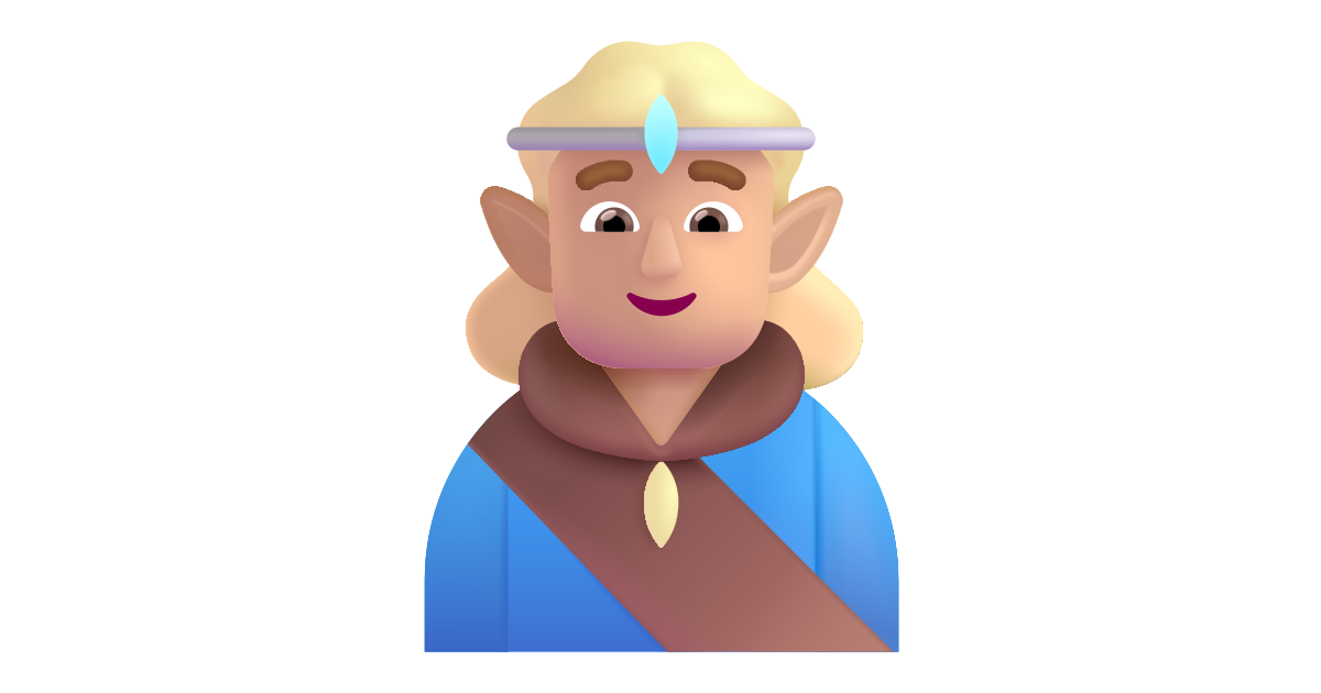 Man elf medium light free vector icon - Iconbolt