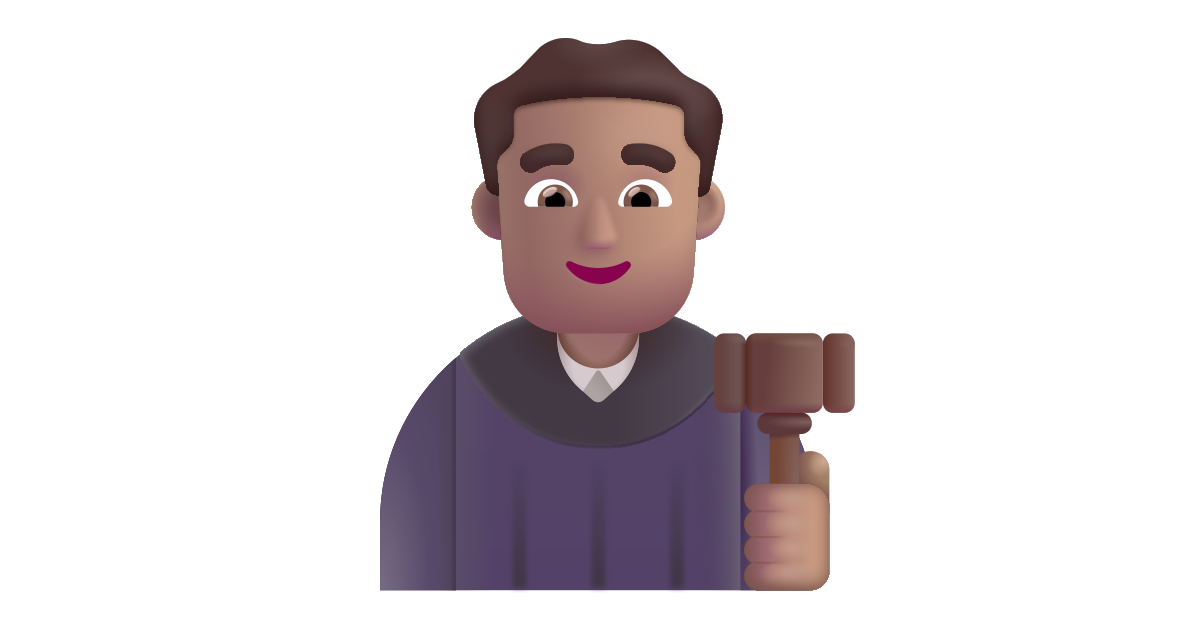Man judge medium free vector icon - Iconbolt