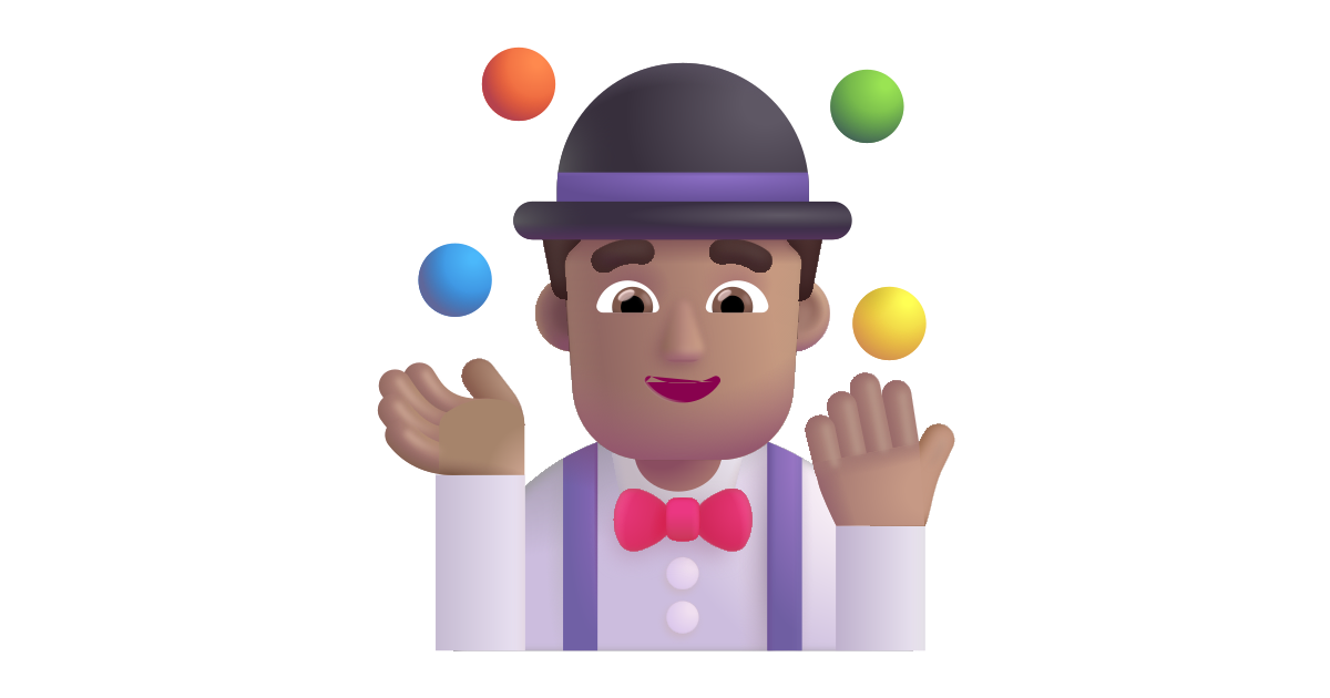 Man juggling medium free vector icon - Iconbolt