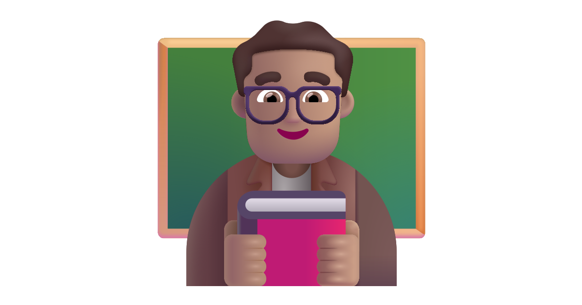 Man teacher medium free vector icon - Iconbolt
