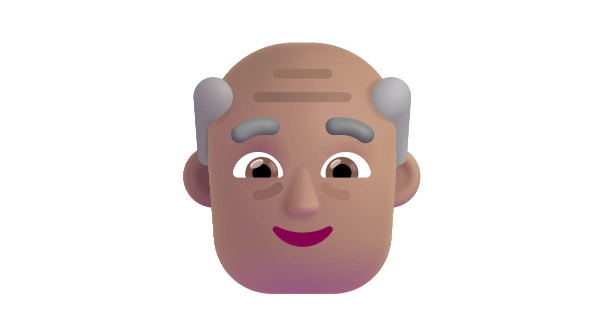 Old man medium free vector icon - Iconbolt