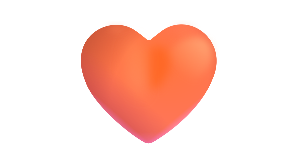 Orange heart free vector icon - Iconbolt