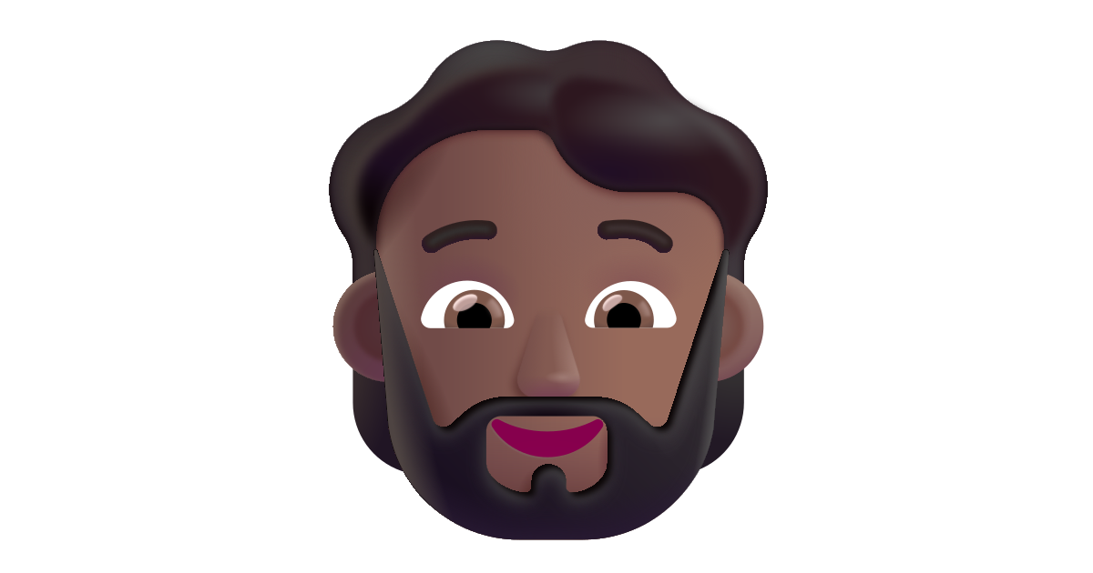 Person beard medium dark free vector icon - Iconbolt